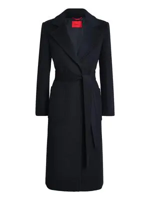 Max & Co. Wool Runaway Belted Coat Blue
