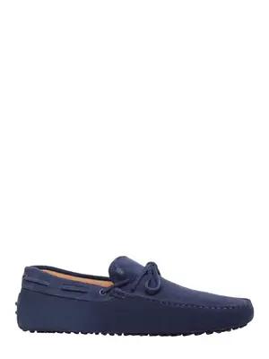 TOD'S Gommino Leather Driving Loafers Blue