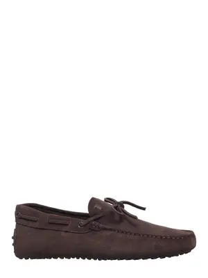 TOD'S Gommino Leather Driving Loafers Brown