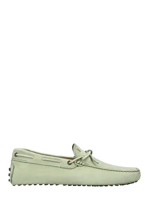 TOD'S Gommino Leather Driving Loafers Green