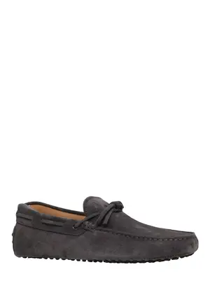 TOD'S Gommino Leather Driving Loafers Grey