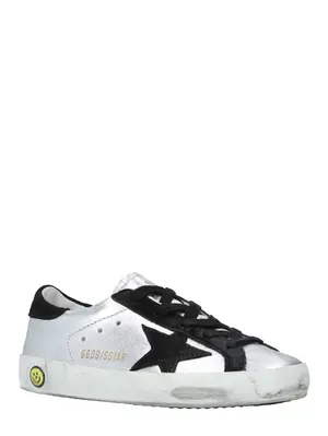 GOLDEN GOOSE Superstar Leather Sneakers Silver