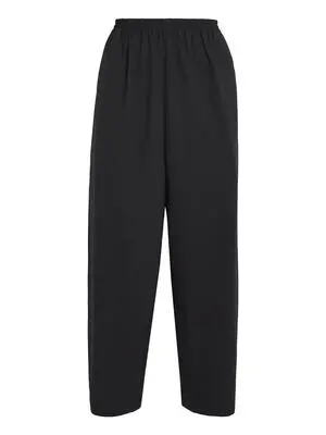 Eskandar Wide-Leg Japanese Trousers Grey