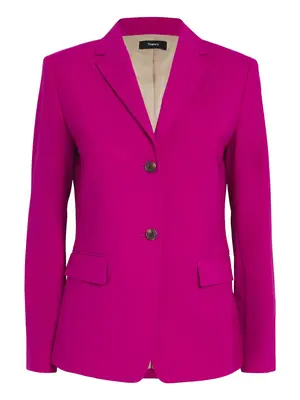 Theory Wool-blend Blazer - Pink