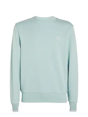 Fred Perry Laurel Wreath Sweatshirt Blue