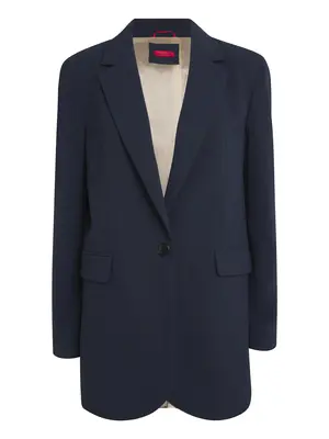 Max & Co. Single-Breasted Blazer Blue