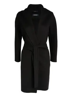 Max Mara Messi Wrap Coat - Black