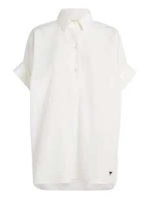 Max Mara Cotton Poplin Top - White