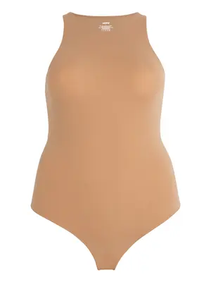 SKIMS Skims Fits Everybody Thong Bodysuit Brown
