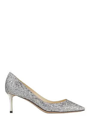 JIMMY CHOO Romy 60 Glitter Pumps - Neutral
