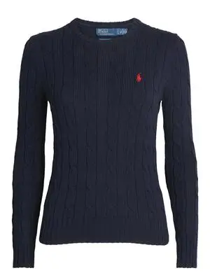 Polo Ralph Lauren Cotton Cable-knit Sweater - Navy