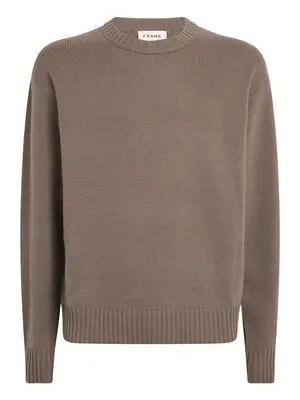 FRAME Cashmere Crewneck Sweater - Brown
