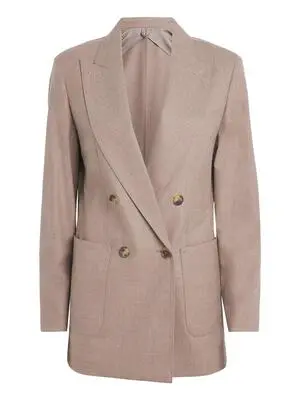 Max Mara Double-breasted Blazer - Beige