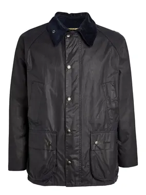 Barbour Waxed Bedale Jacket - Navy