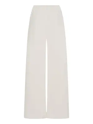 THE ROW Gala Wide-leg Trousers - White