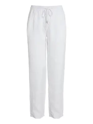 Vilebrequin Linen Drawstring Trousers - White