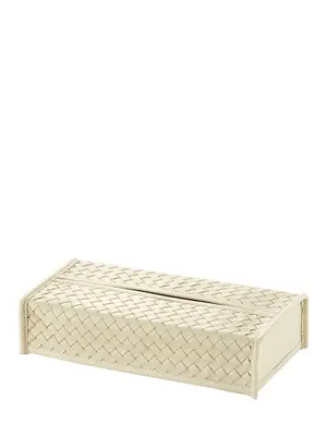 RIVIERE Woven Rectangular Box Ivory