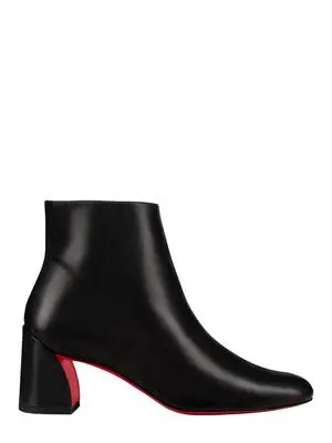 CHRISTIAN LOUBOUTIN Turela Leather Ankle Boots - Black