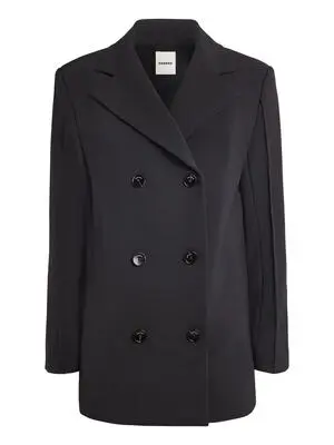 Sandro Double-breasted Blazer - Black