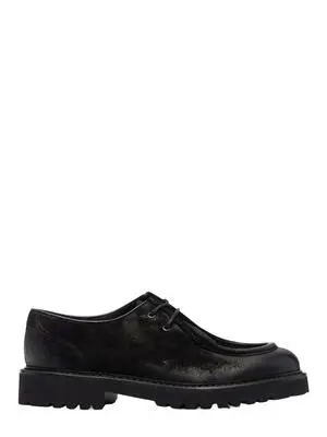 DOUCAL'S Leather Lace-up Shoes - Black