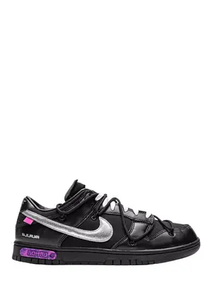 Nike X Off White Dunk Low Lot 50 Sneakers - Black