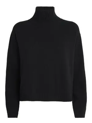 max mara-Wool-Cashmere Rollneck Sweater