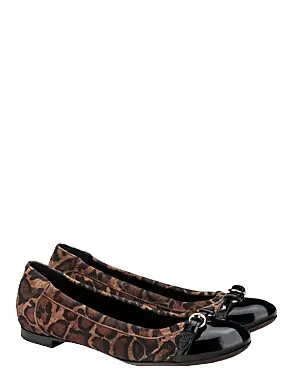 Agl Monika Cap-Toe Ballet Flats Leopard