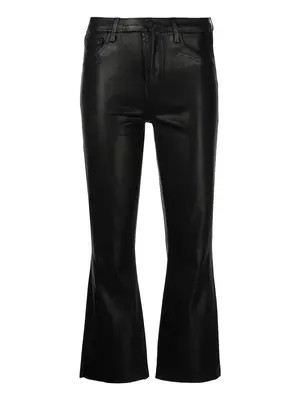 L'Agence Kendra Cropped Flare Jeans - Black