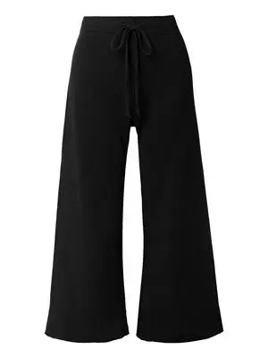 NILI LOTAN Kiki Cropped Track Pants - Black