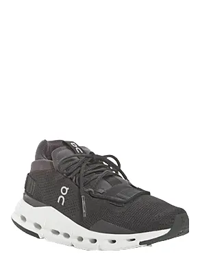 On On Women's Cloudnova Running Sneakers Black-5