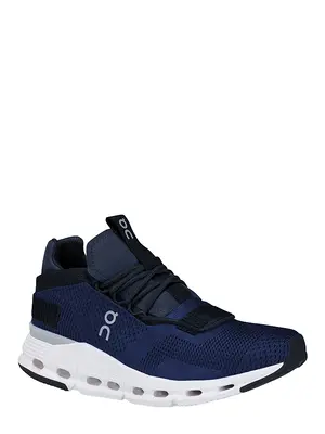 On On Women's Cloudnova Running Sneakers Navy/white-2