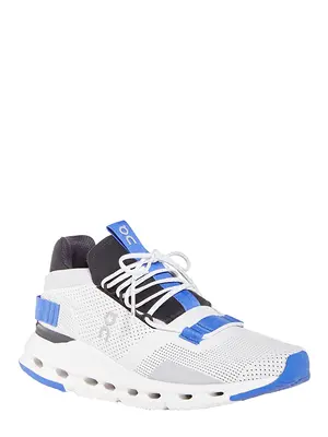 On On Women's Cloudnova Running Sneakers White/cobalt-0