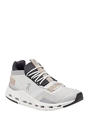 On On Women's Cloudnova Running Sneakers White/sand