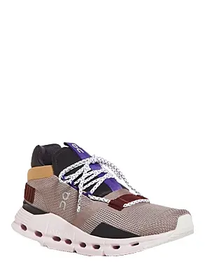 On On Women's Cloudnova Running Sneakers Zinc/lilac