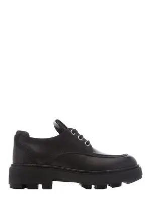 Miu Miu Logo-detailed Leather Loafers - Black