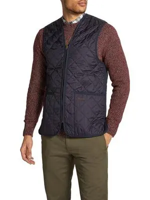 Barbour Quilted Zip-in Liner Gilet - Navy