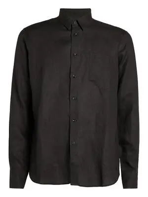 Vilebrequin Linen Caroubis Shirt - Black