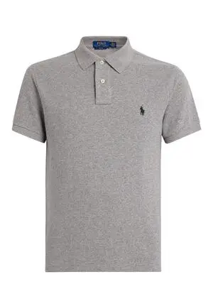 Polo Ralph Lauren Embroidered Logo Polo Shirt - Grey
