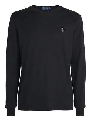 Polo Ralph Lauren Pima Cotton Long-sleeved T-shirt - Black