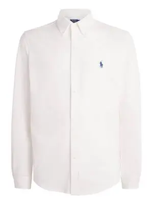 Polo Ralph Lauren Cotton Textured Polo Shirt - White