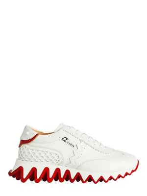 CHRISTIAN LOUBOUTIN Loubishark Leather Sneakers - White