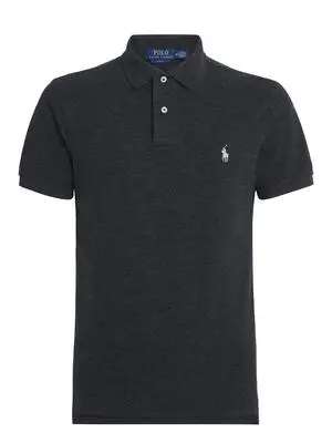 Polo Ralph Lauren Cotton Mesh Slim-fit Polo Shirt - Black