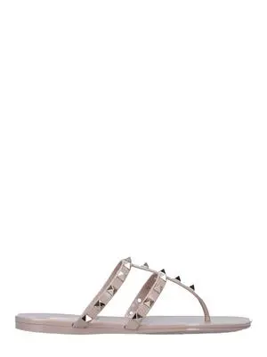 Valentino Garavani Valentino Garavani Rockstud Thong Sandals Nude
