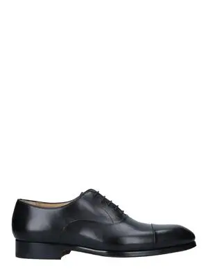 Magnanni Leather Oxford Shoes - Black
