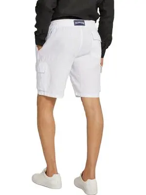 Vilebrequin Linen Baie Shorts - White
