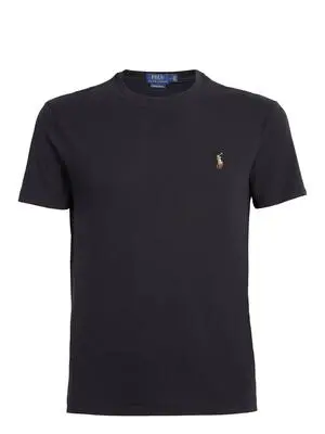 Polo Ralph Lauren Pima Cotton Polo Pony T-shirt Black