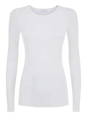 Hanro Cotton Long-sleeved Top - White
