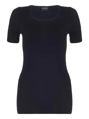 Hanro Cotton Seamless T-shirt - Black