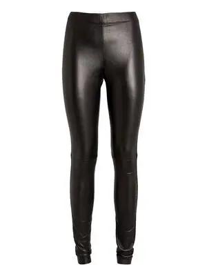 JOSEPH Leather Stretch Leggings - Black
