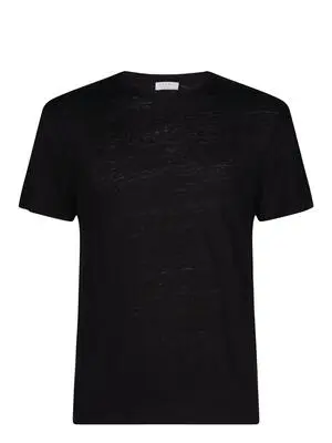 Sandro Linen T-shirt - Black
